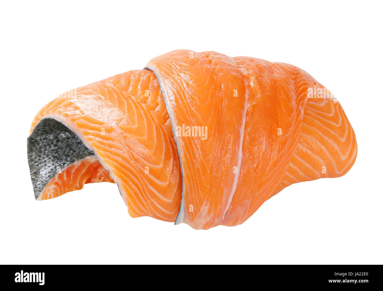 orange, food, aliment, isolated, closeup, angle, fish, trout, raw ...