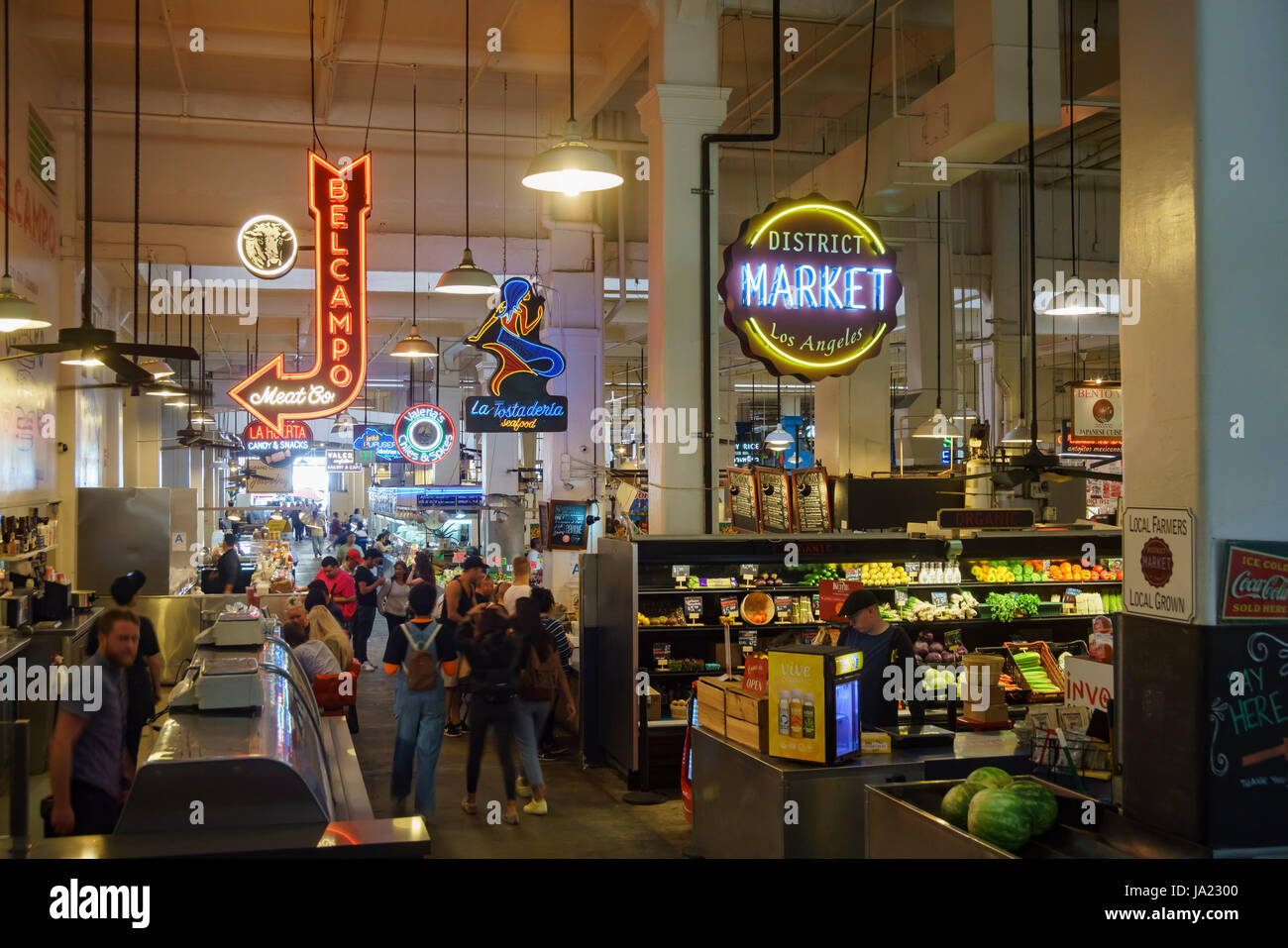 Grand central market los angeles hi-res stock photography and images ...