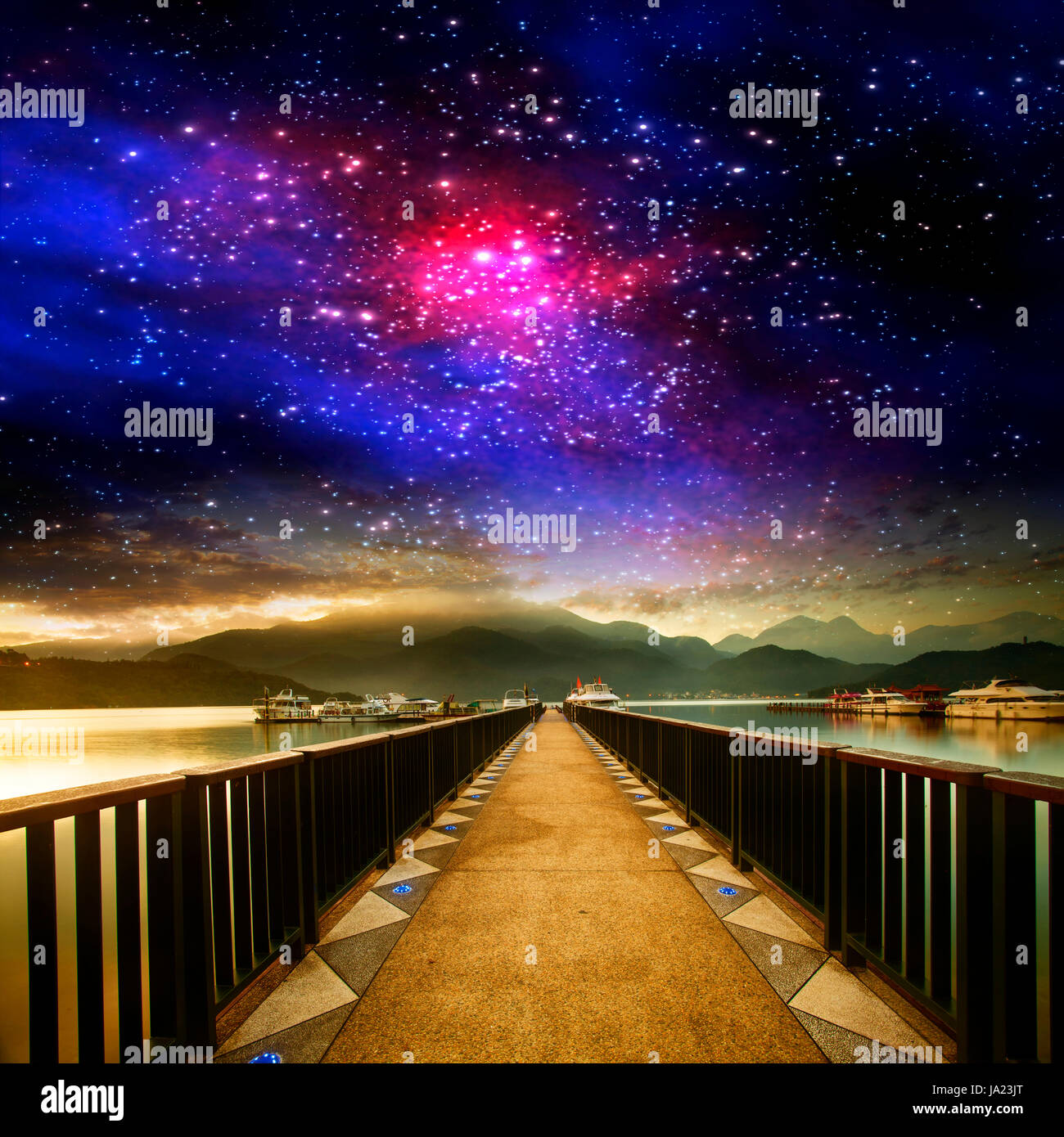 blue, space, universe, cosmos, graphic, night, nighttime, moon, endless ...