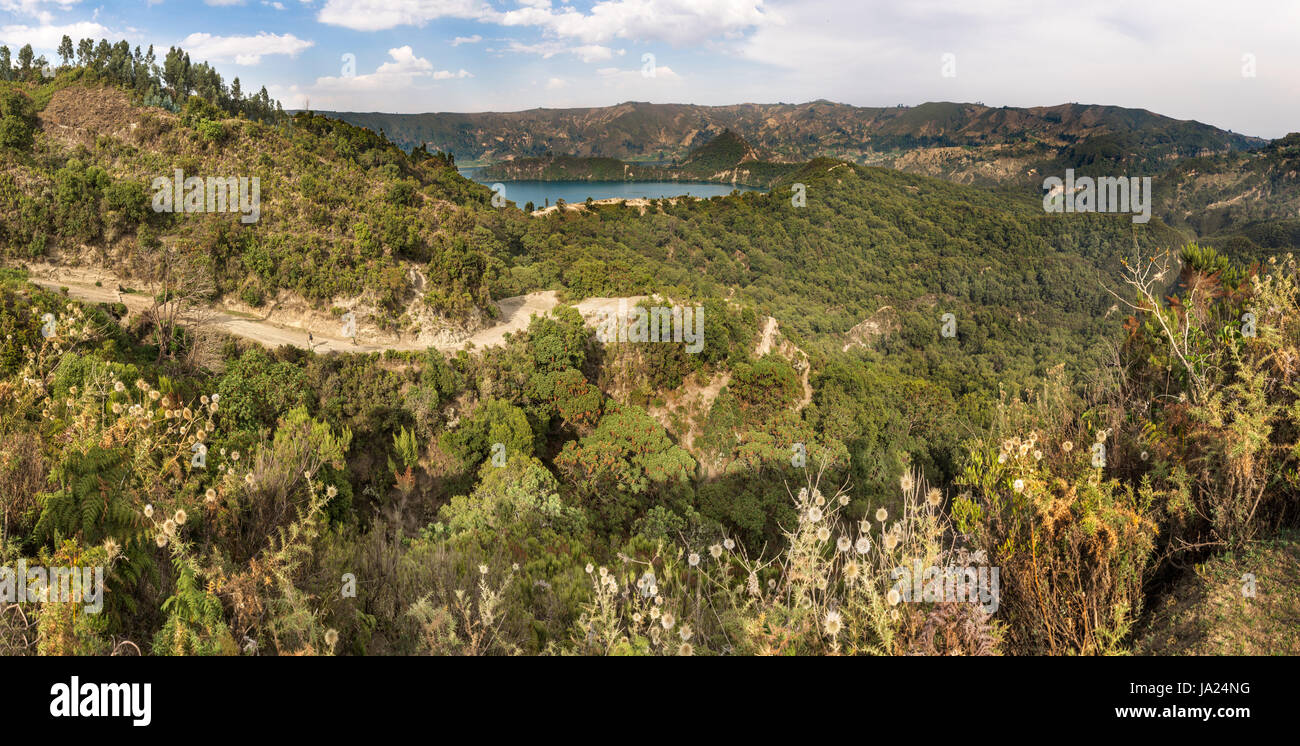tree, trees, africa, crater, vegetation, fresh water, lake, inland ...