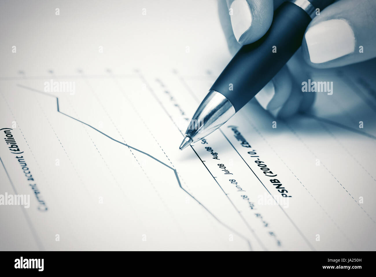 Financial graphs analysis Stock Photo - Alamy