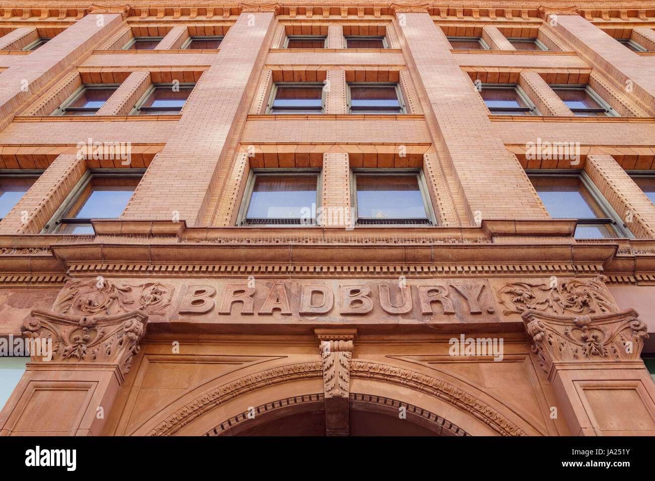 Los Angeles , APR 22: Exterior view of the famous and historical ...