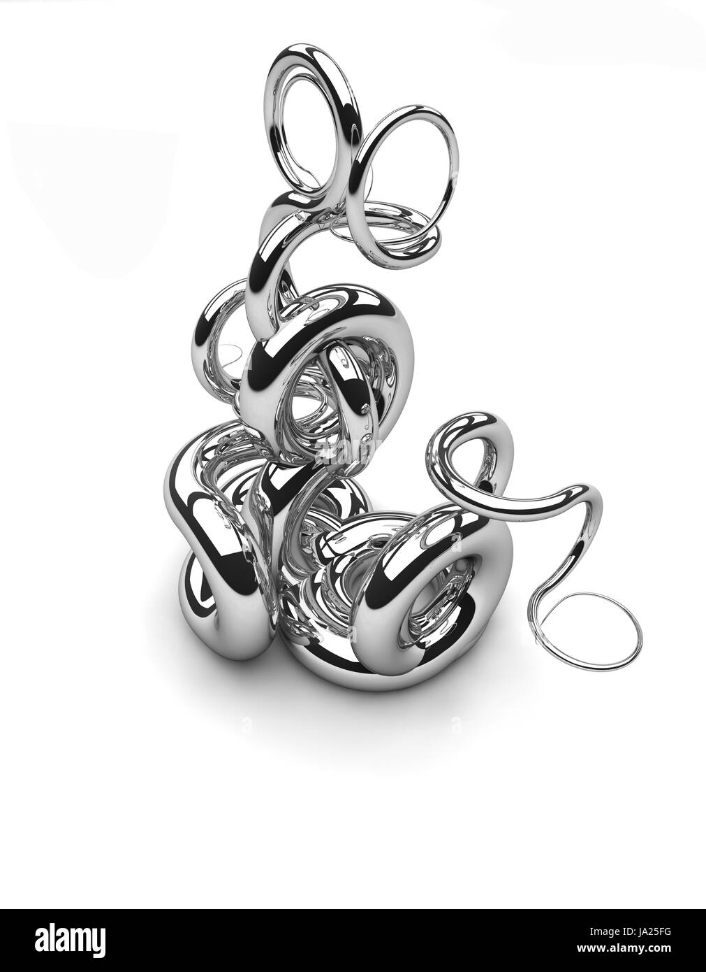 abstract tree made of chrome Stock Photo - Alamy