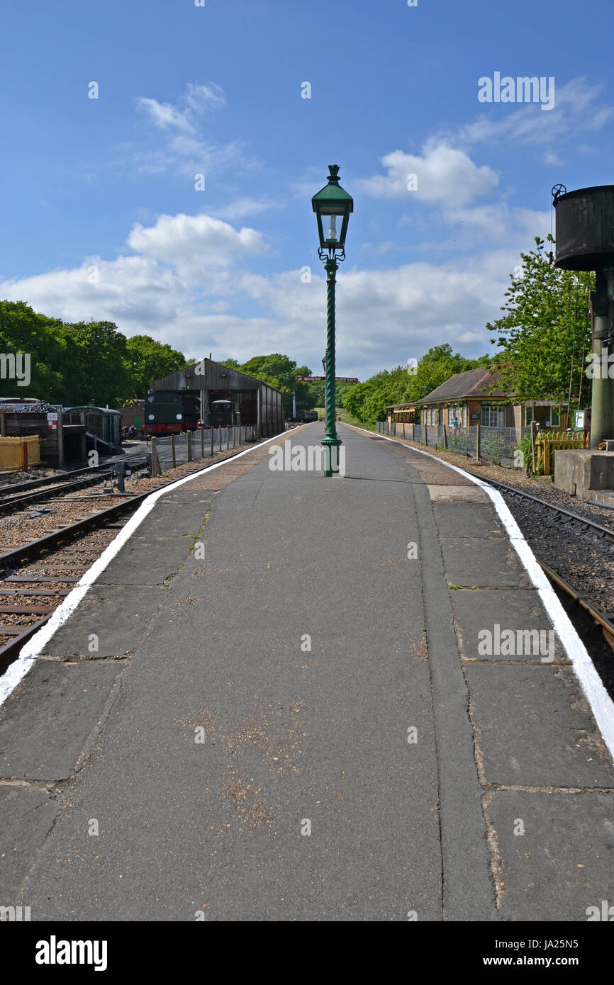 station, historical, tracks, steam locomotive, platform, ramp, railway ...