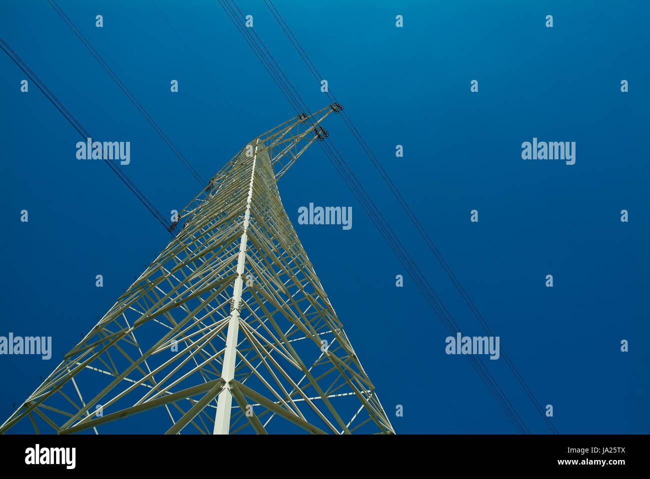 overland mast of a high-power line Stock Photo - Alamy