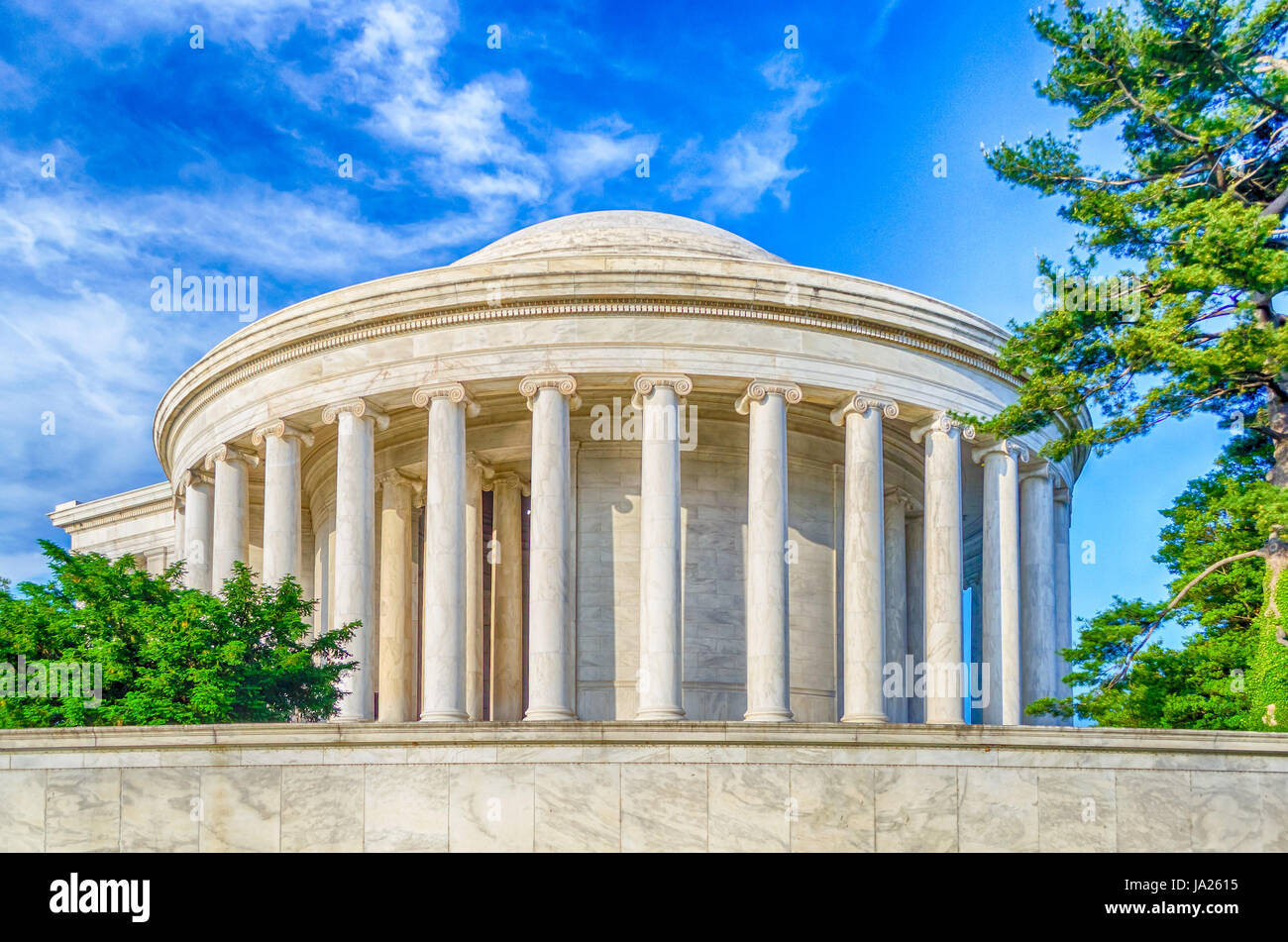 temple, monument, memorial, usa, colonnade, blue, beautiful ...