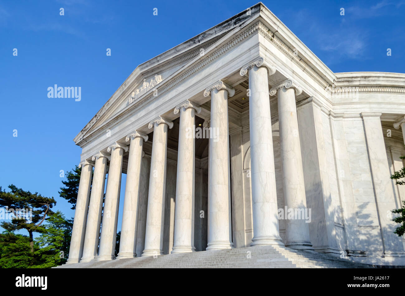 temple, monument, memorial, usa, colonnade, blue, beautiful ...
