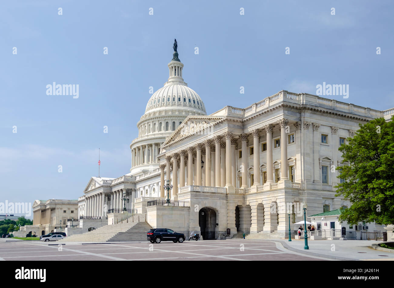 dome, usa, government, capitol, building, blue, detail, monument ...