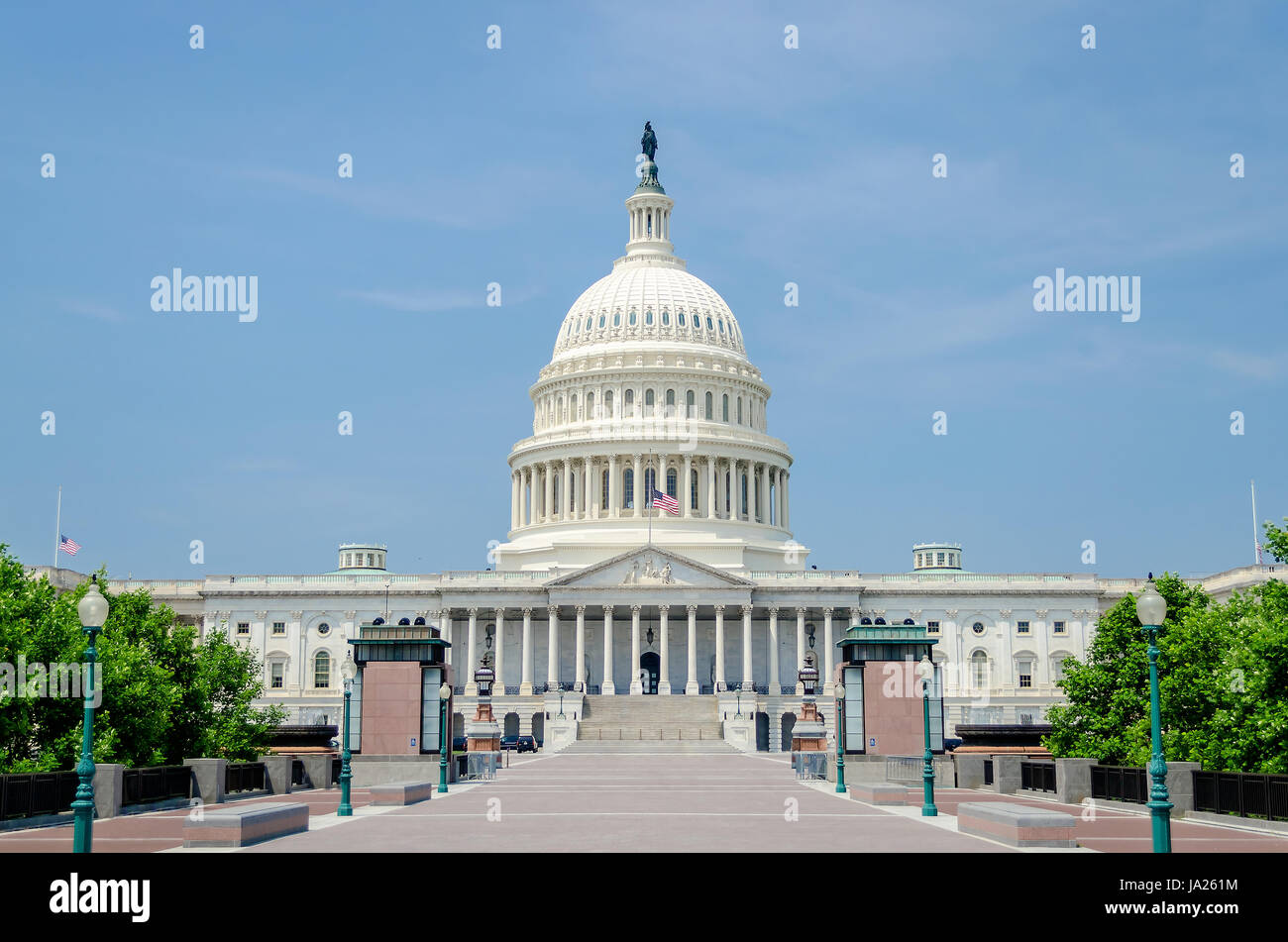 dome, usa, government, capitol, building, blue, detail, monument ...