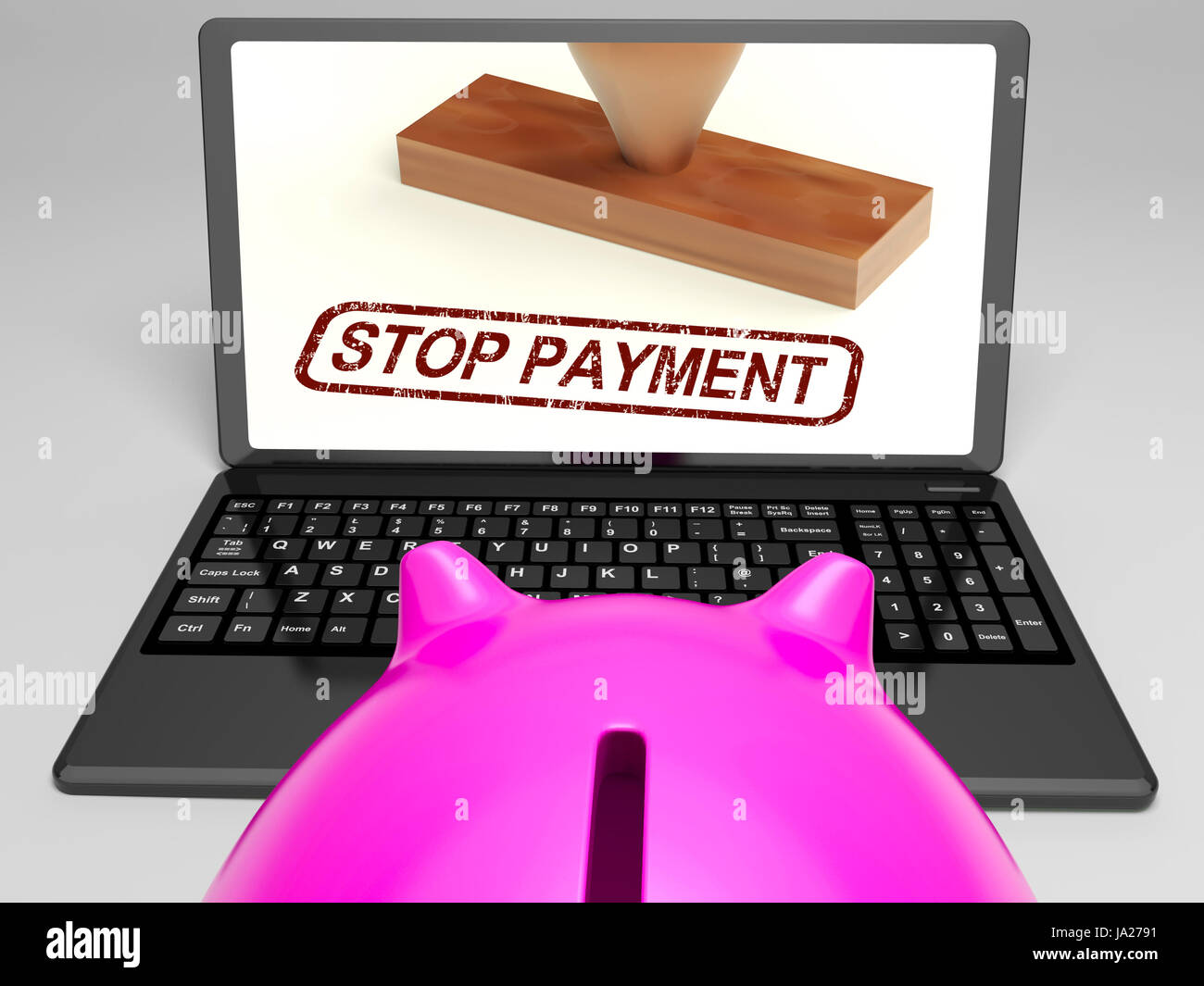 Stop payment stamp hi-res stock photography and images - Alamy