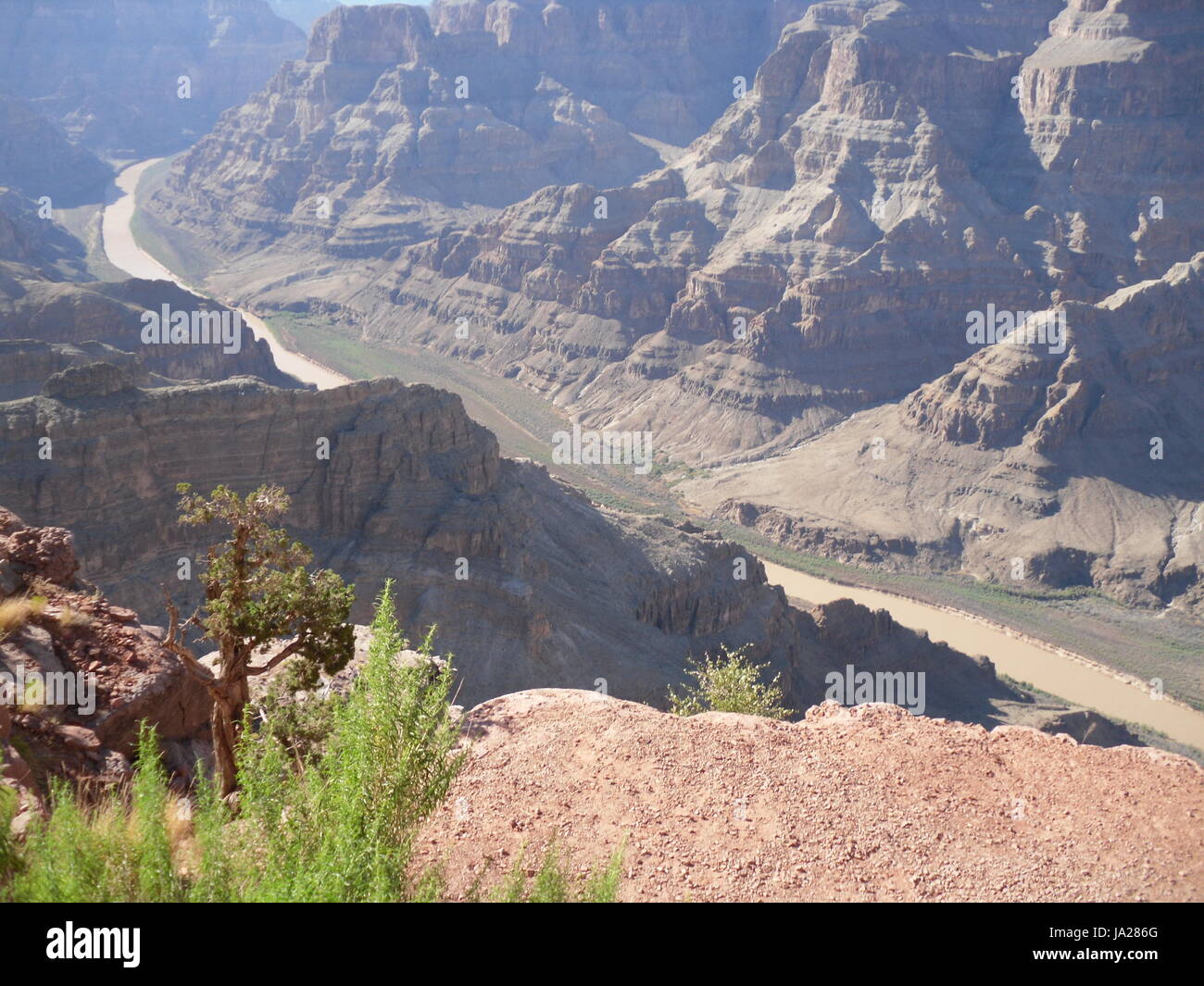 usa, arizona, river, water, mountains, plant, desert, wasteland ...