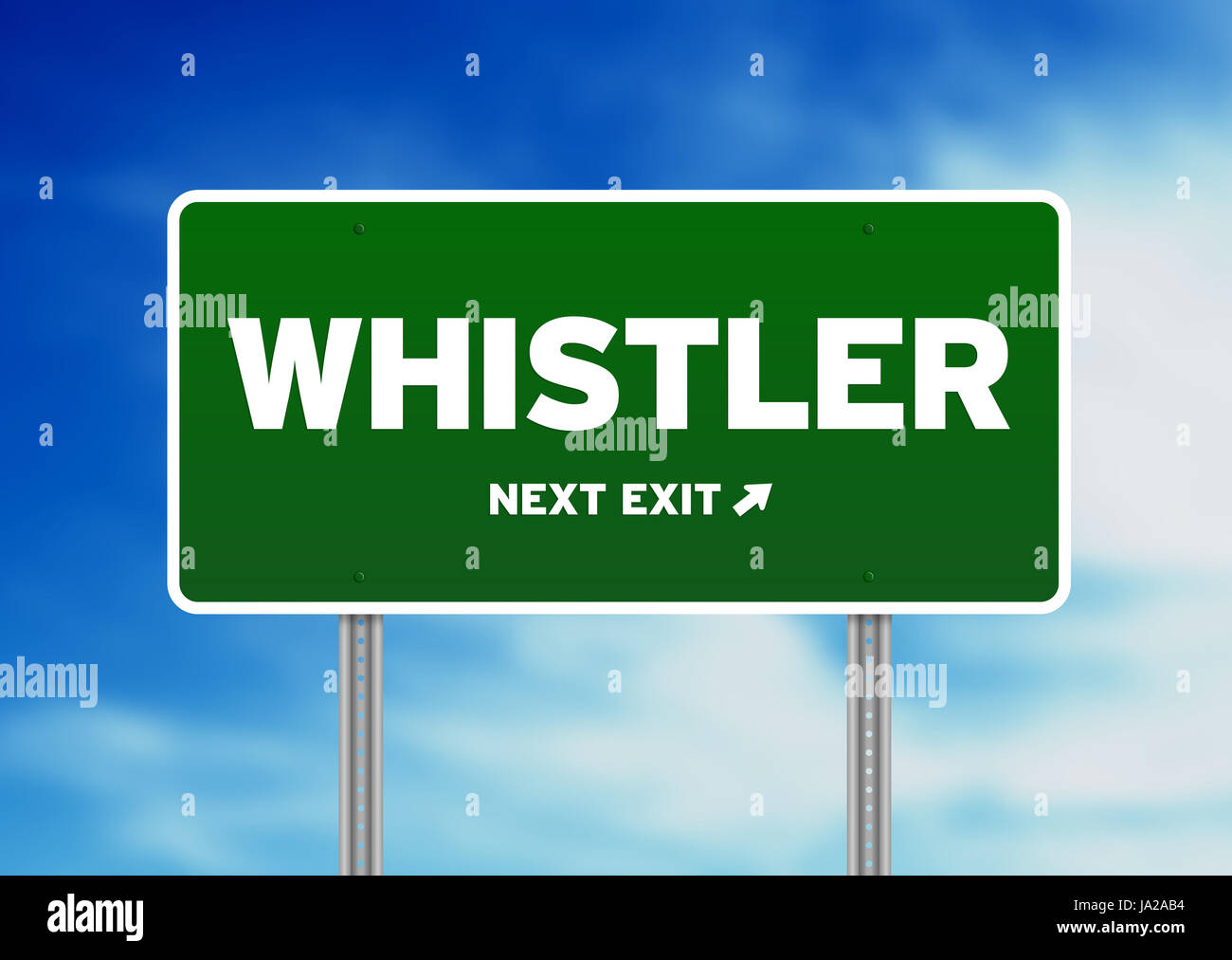 Whistler street sign hi-res stock photography and images - Alamy