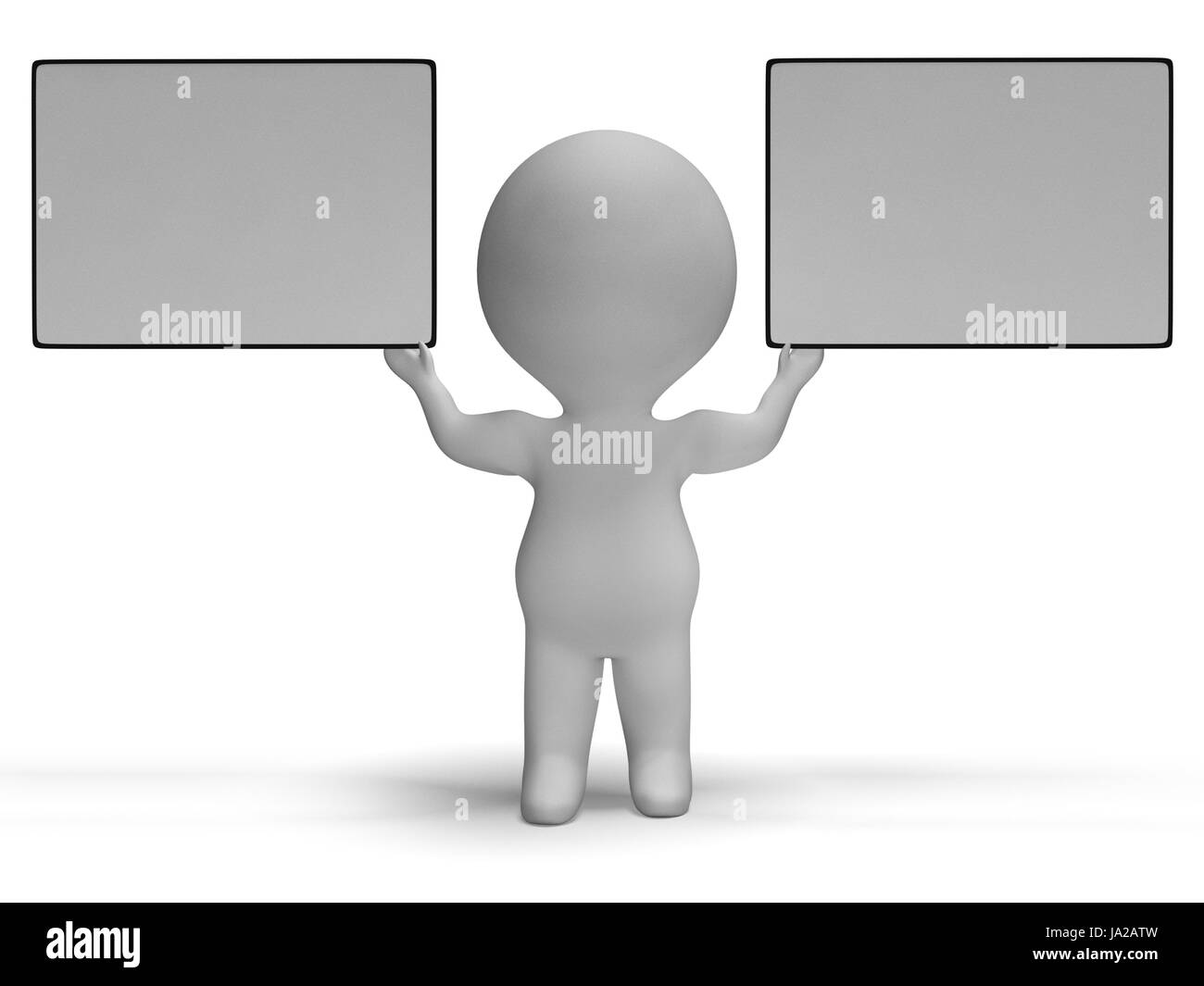 person, blank, european, caucasian, uninhabited, card, character, empty ...