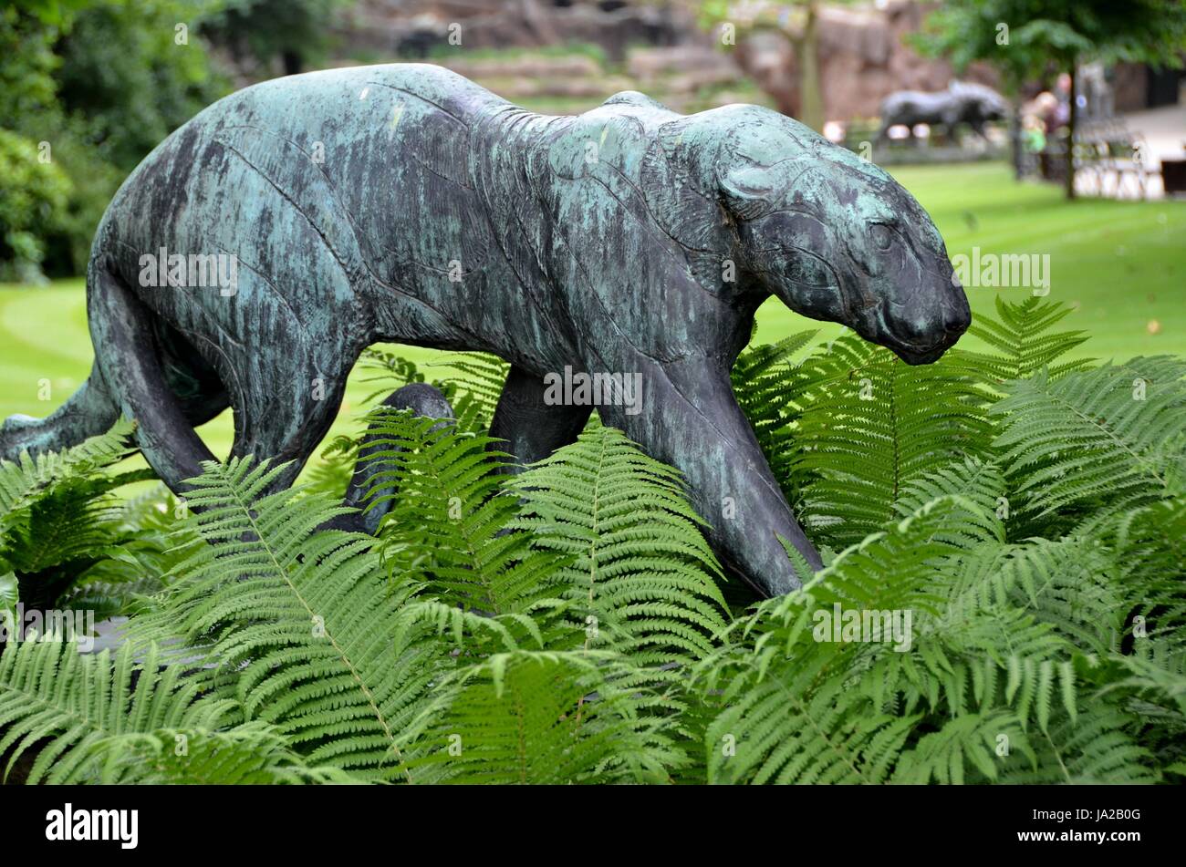 animal, statue, sculpture, cat, big cat, feline predator, panther, art ...