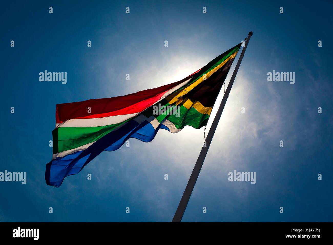 blue, flag, south africa, republic, blue, travel, single, culture ...