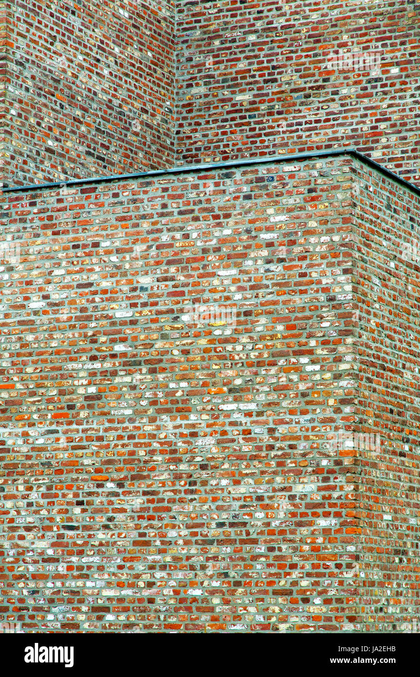 rough, concrete, wall, outside, rusty, brick, style of construction ...