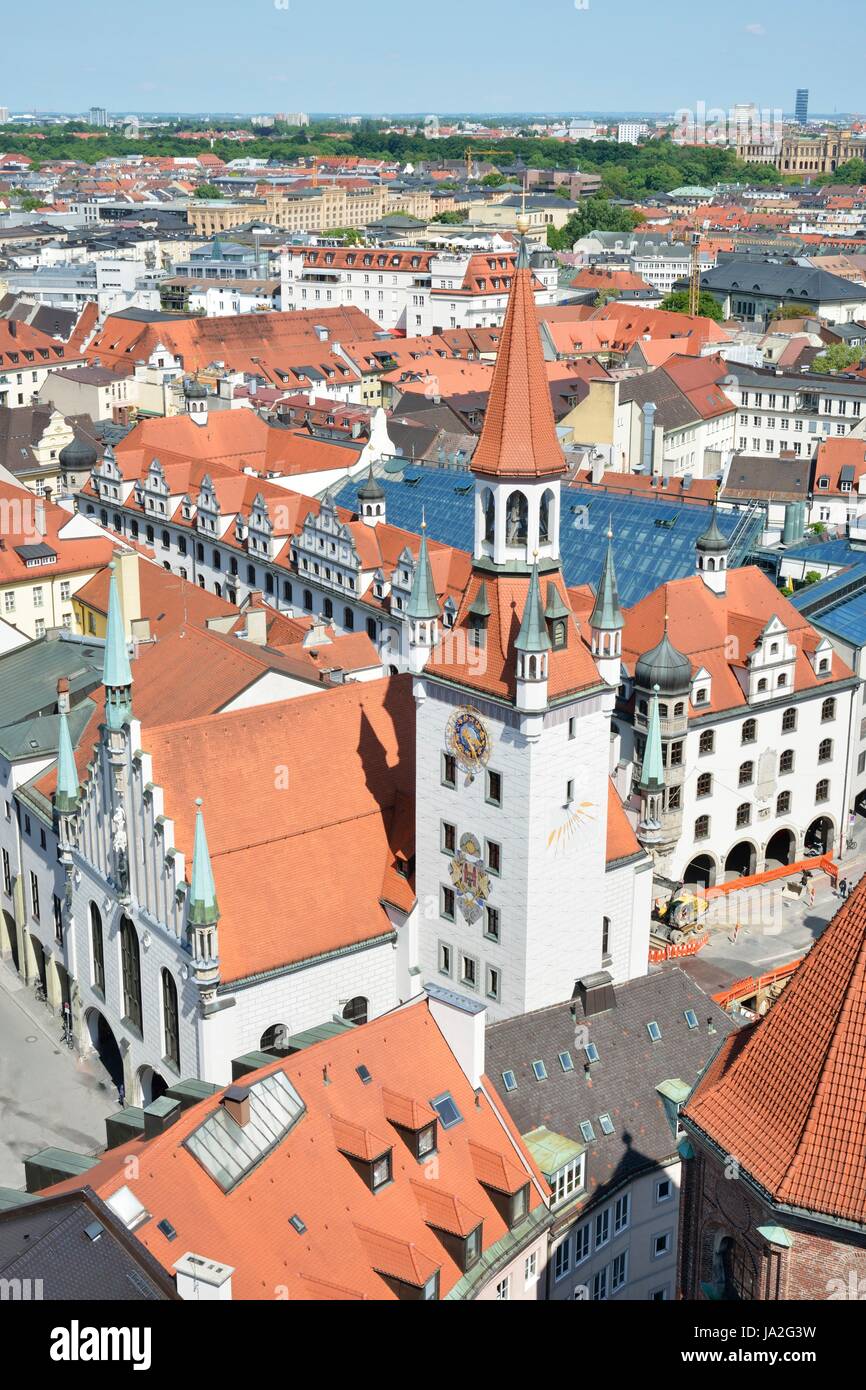 tower, city, town, famous, europe, bavaria, sightseeing, germany ...