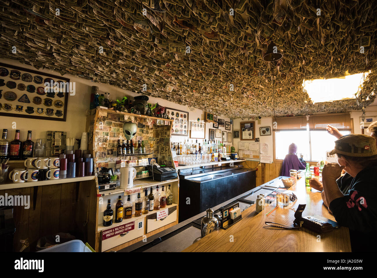 Interior of the Little A'le'inn, a themed restaurant and motel in ...
