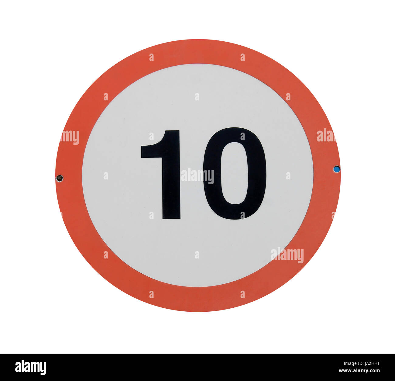 10 miles per hour sign hi-res stock photography and images - Alamy