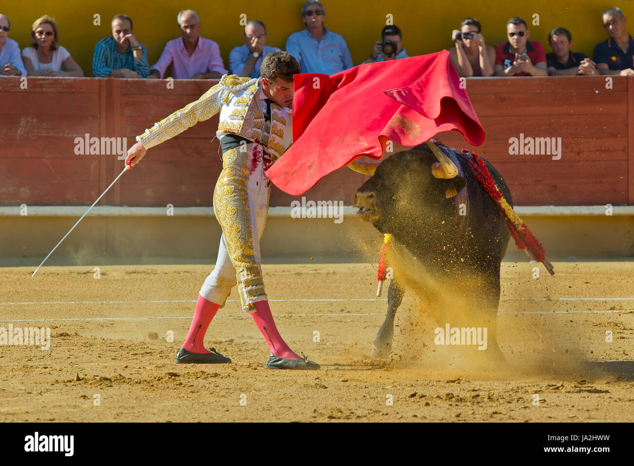 A detail of a bullfight in Spain Stock Photo - Alamy