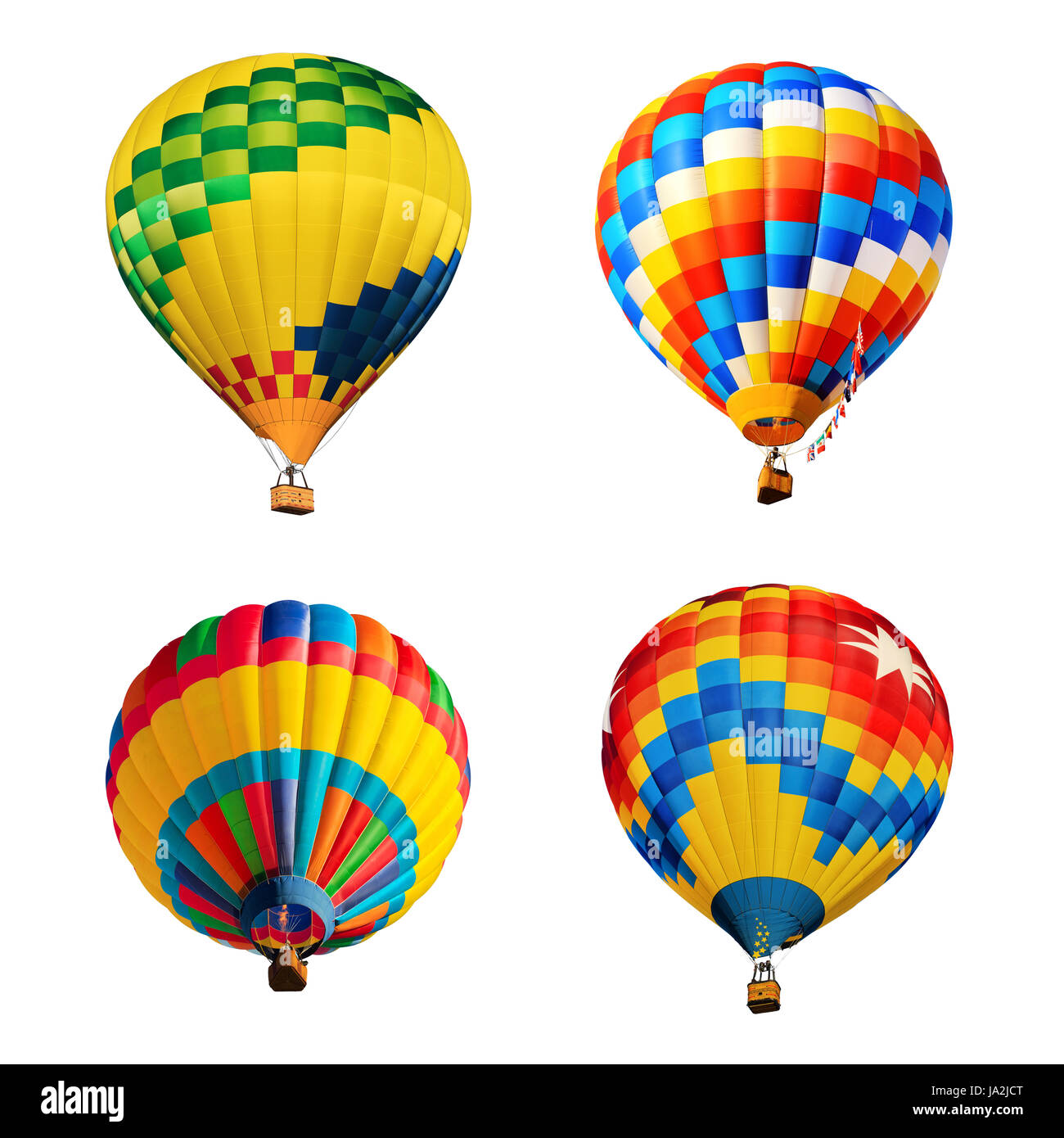 isolated, hot, balloon, air, colorful, colors, colours, fly, flies ...