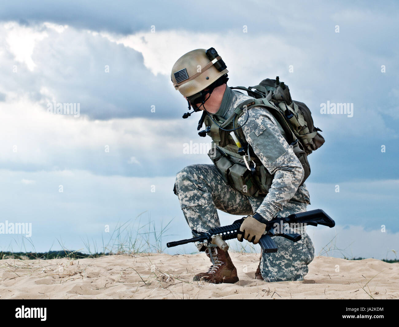 American Soldiers Fighting