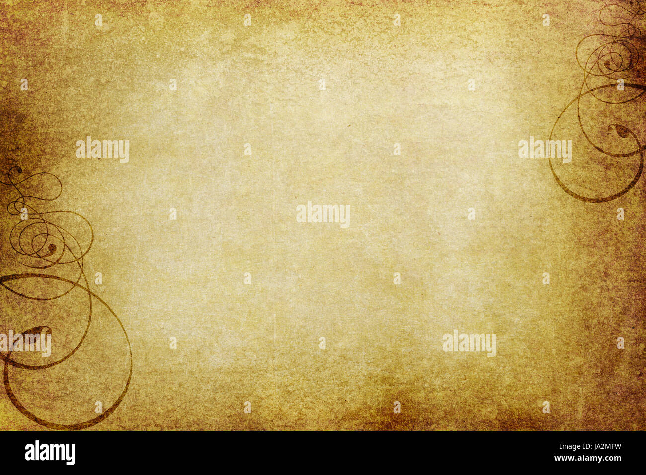 decoration on old paper Stock Photo - Alamy