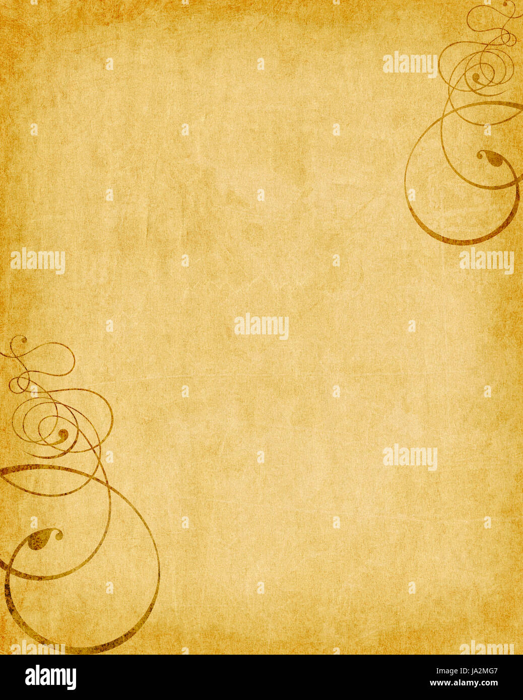 decoration on old paper Stock Photo - Alamy
