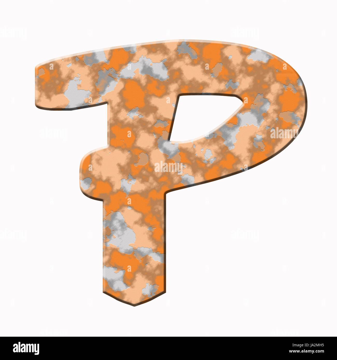 rusty letter isolated on white background Stock Photo - Alamy