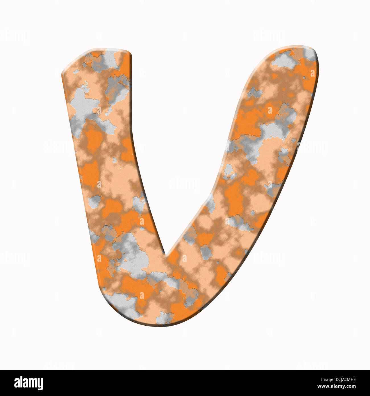 rusty letter isolated on white background Stock Photo - Alamy