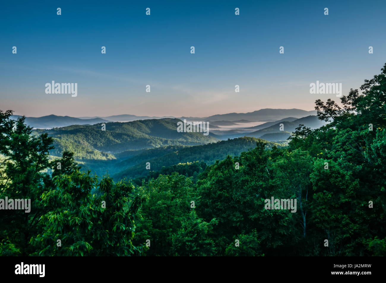 blue, mountains, horizon, sunset, scenic, lawn, green, of, from, nature ...
