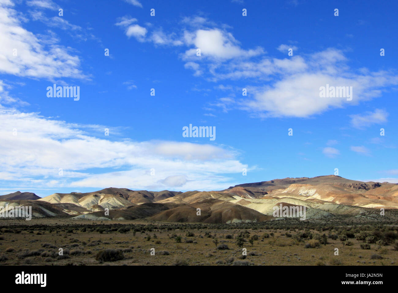 Beautiful badlands in the Chubut valley, along route 12, Chubut ...