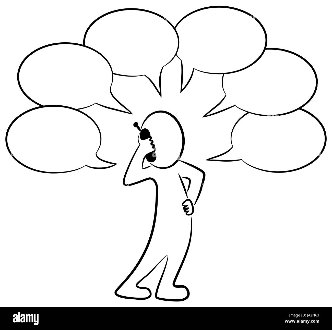 telephone, phone, cellphone, mobile, mobile phone, confusion, mess ...