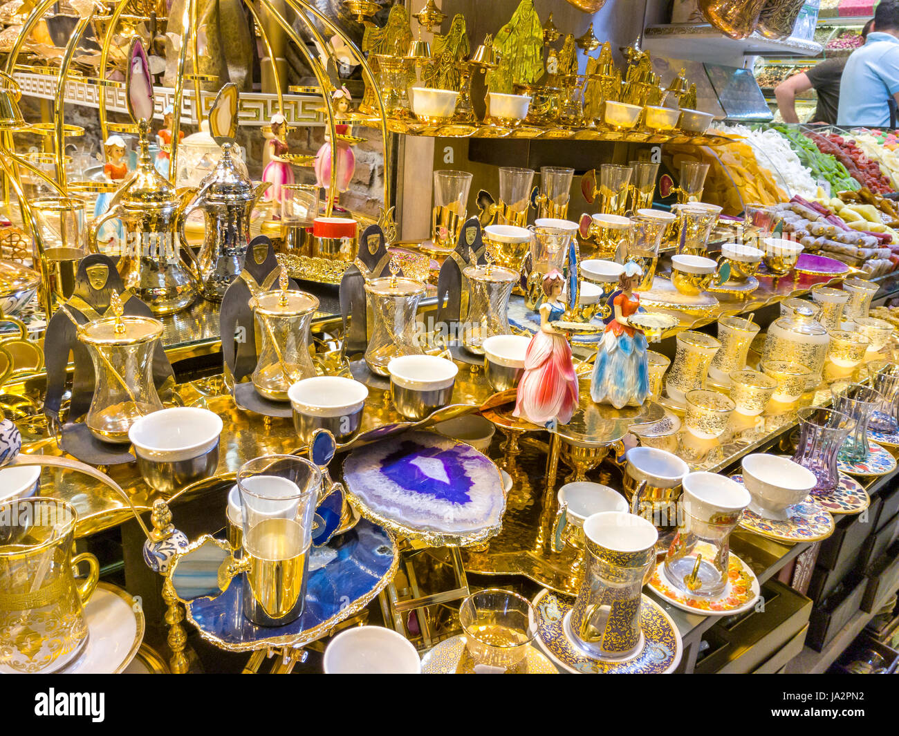 ANKARA, TURKEY - MAY 16, 2017: Multicolor item at souvenir shop Stock ...