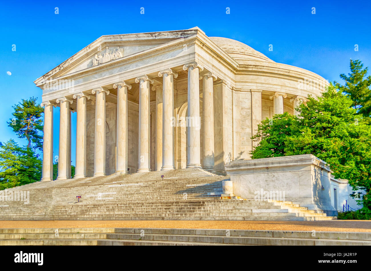 temple, monument, memorial, usa, colonnade, blue, beautiful ...