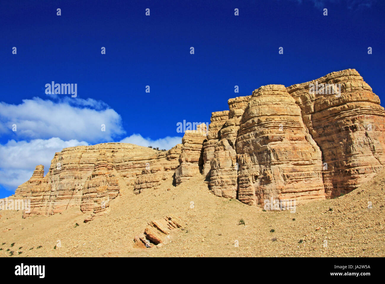 Beautiful badlands in the Chubut valley, along route 12, Chubut ...