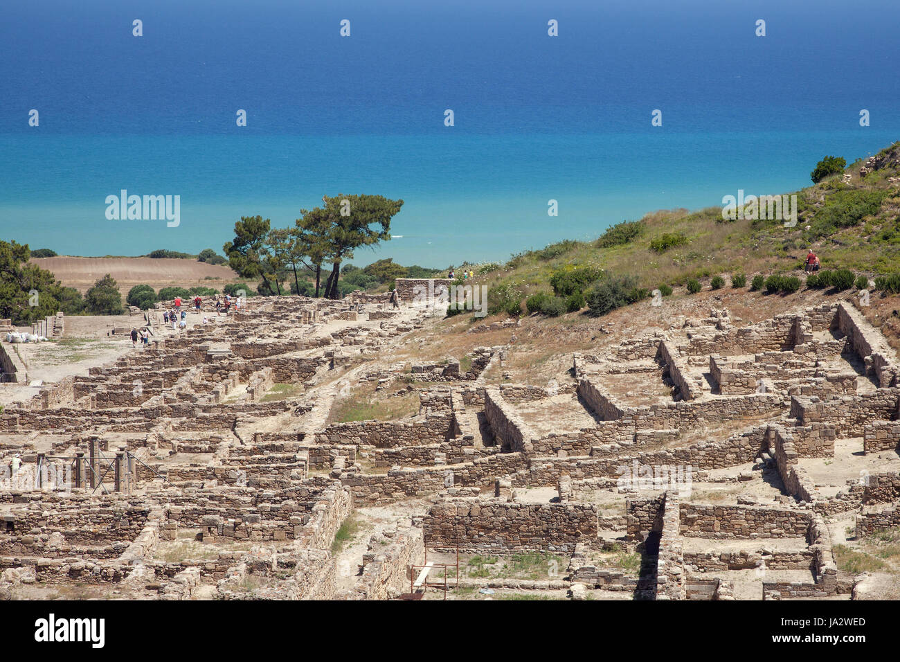 the excavation site kamiros in rhodes,greece Stock Photo - Alamy