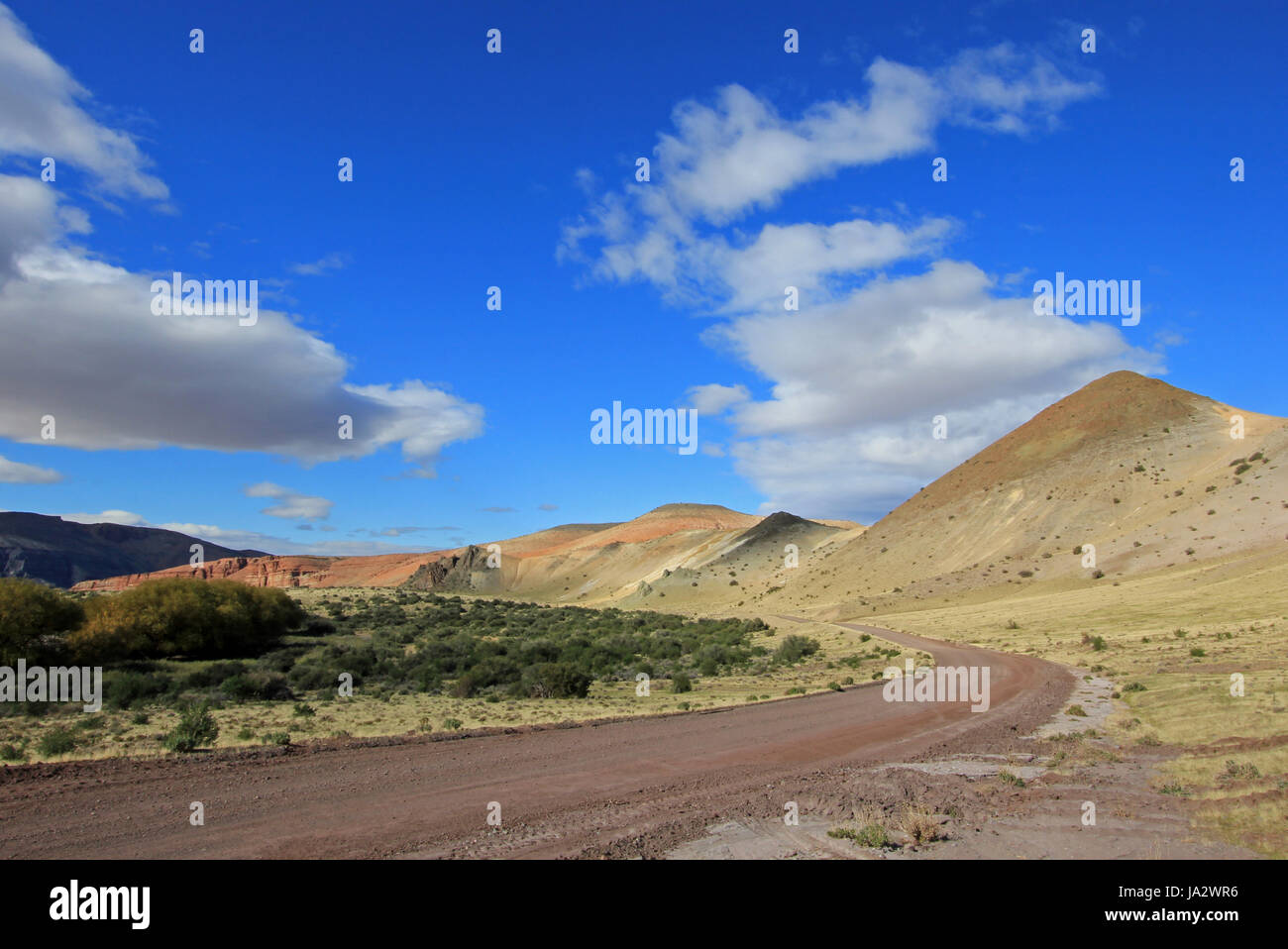 Beautiful badlands in the Chubut valley, along route 12, Chubut ...