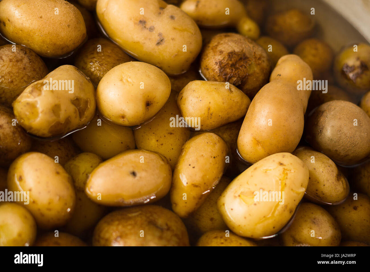Fresh cooked potatoes on a pan, typical andean food Stock Photo - Alamy