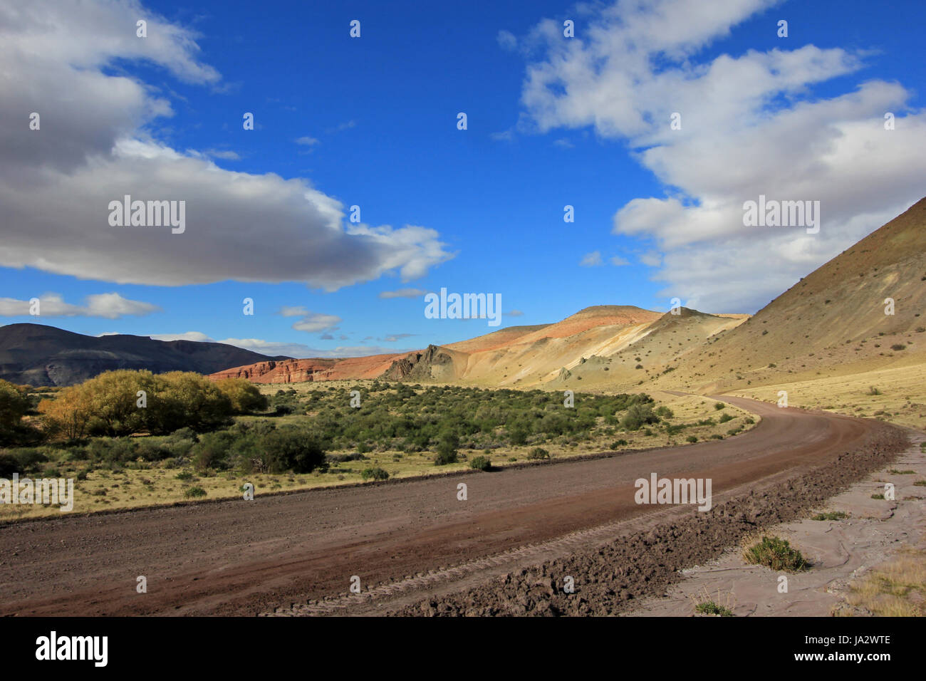 Beautiful badlands in the Chubut valley, along route 12, Chubut ...