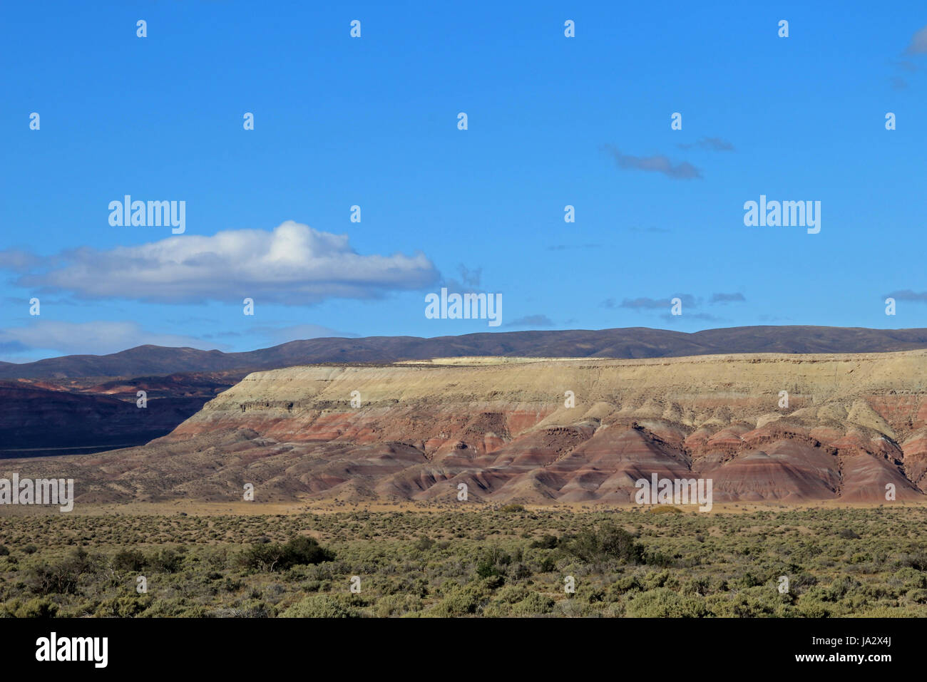 Beautiful badlands in the Chubut valley, along route 12, Chubut ...