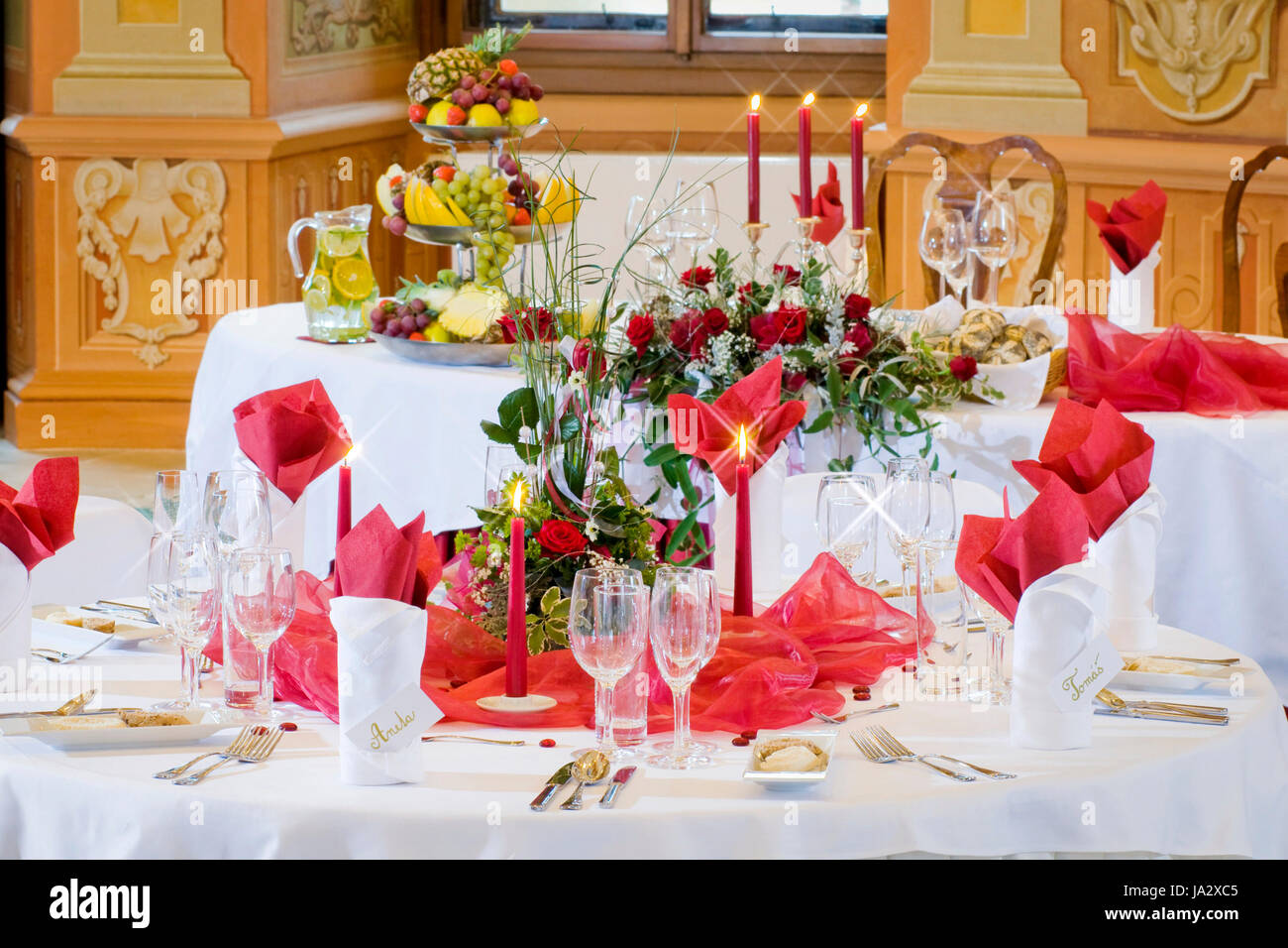 restaurant, arrangement, romantic, interior, refreshment, horizontal ...