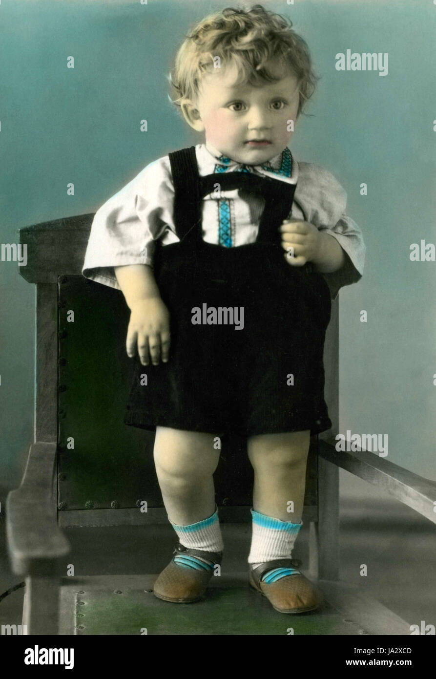 Vintage portrait of a beautiful boy Stock Photo - Alamy