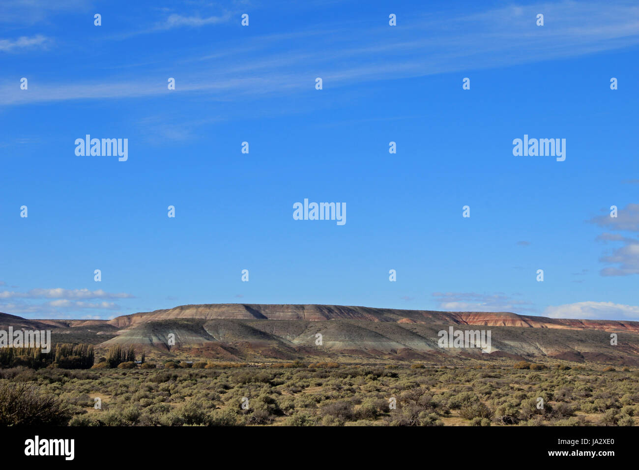 Beautiful badlands in the Chubut valley, along route 12, Chubut ...