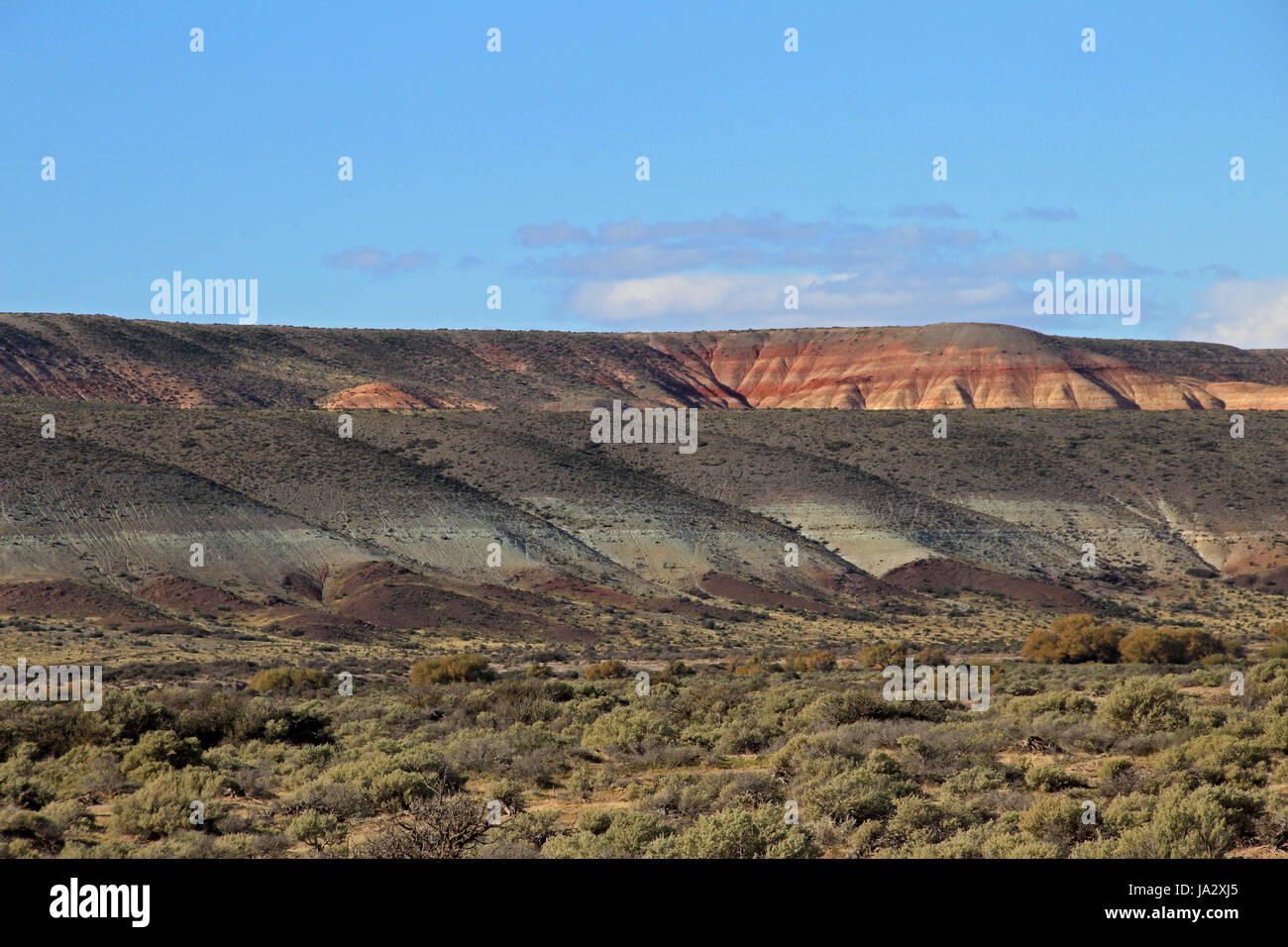 Beautiful badlands in the Chubut valley, along route 12, Chubut ...