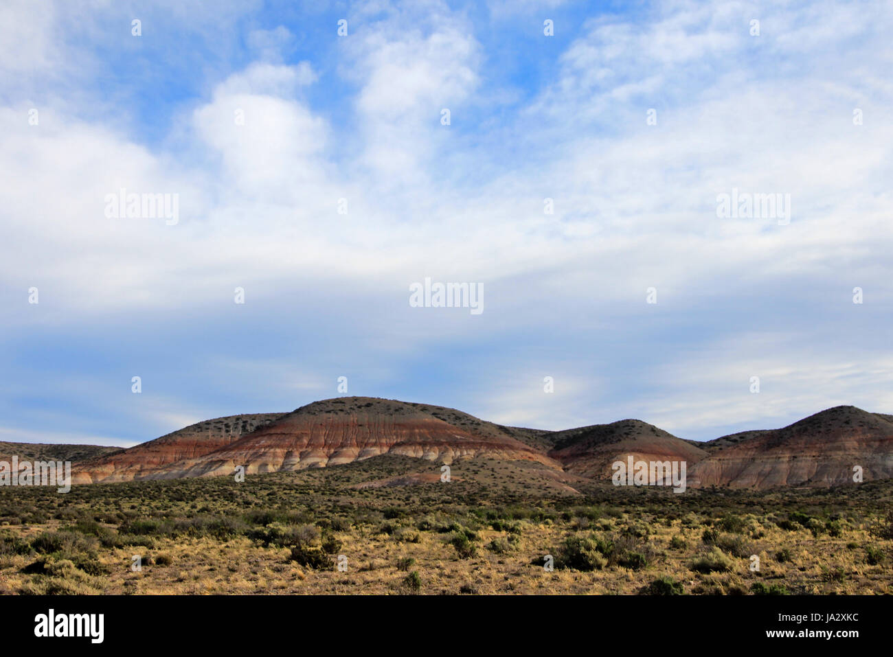 Beautiful badlands in the Chubut valley, along route 12, Chubut ...