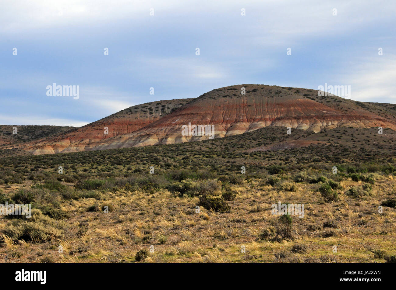 Beautiful badlands in the Chubut valley, along route 12, Chubut ...