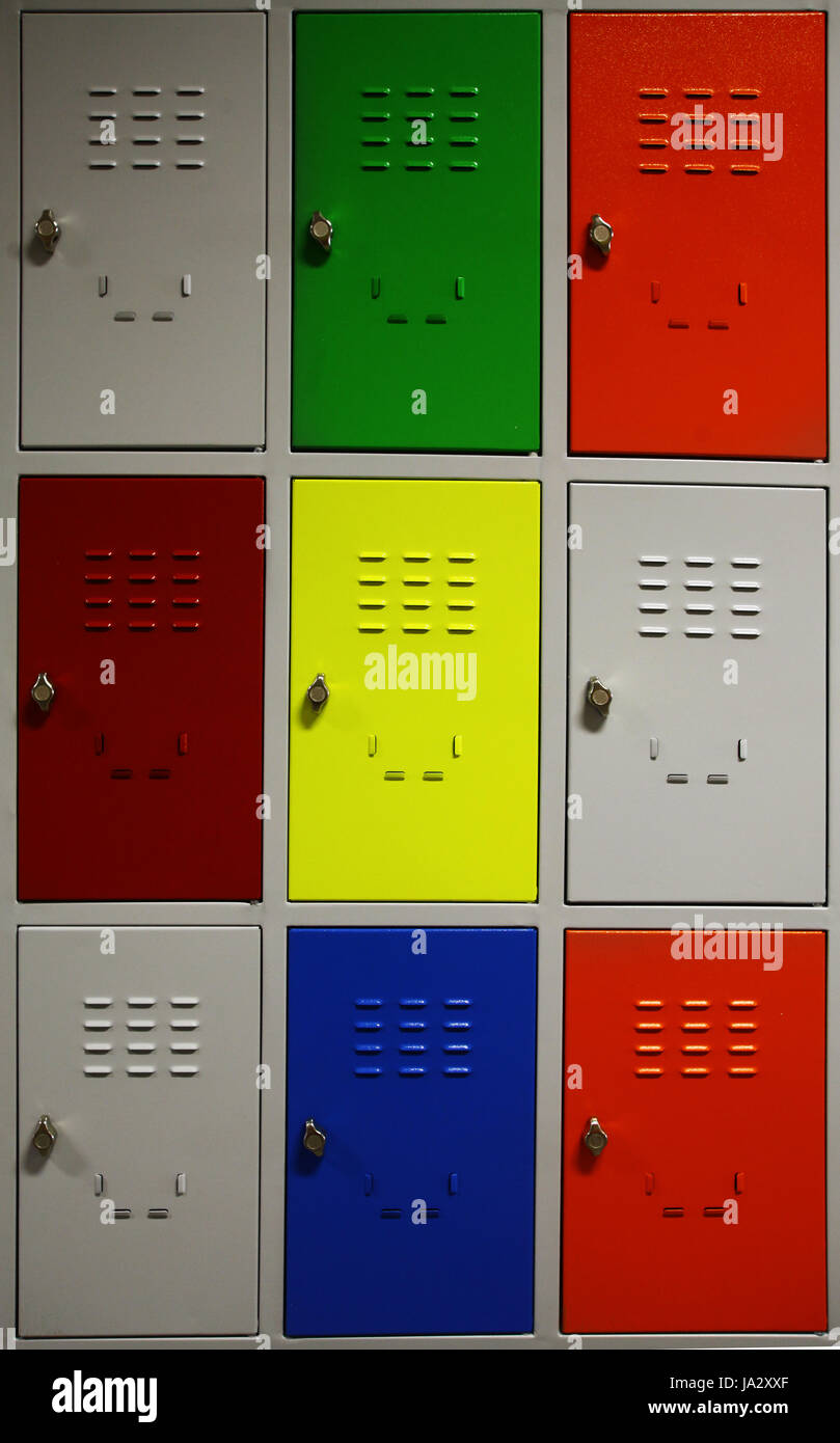 locked, lock, security, safety, colors, colours, locker, private, hall ...
