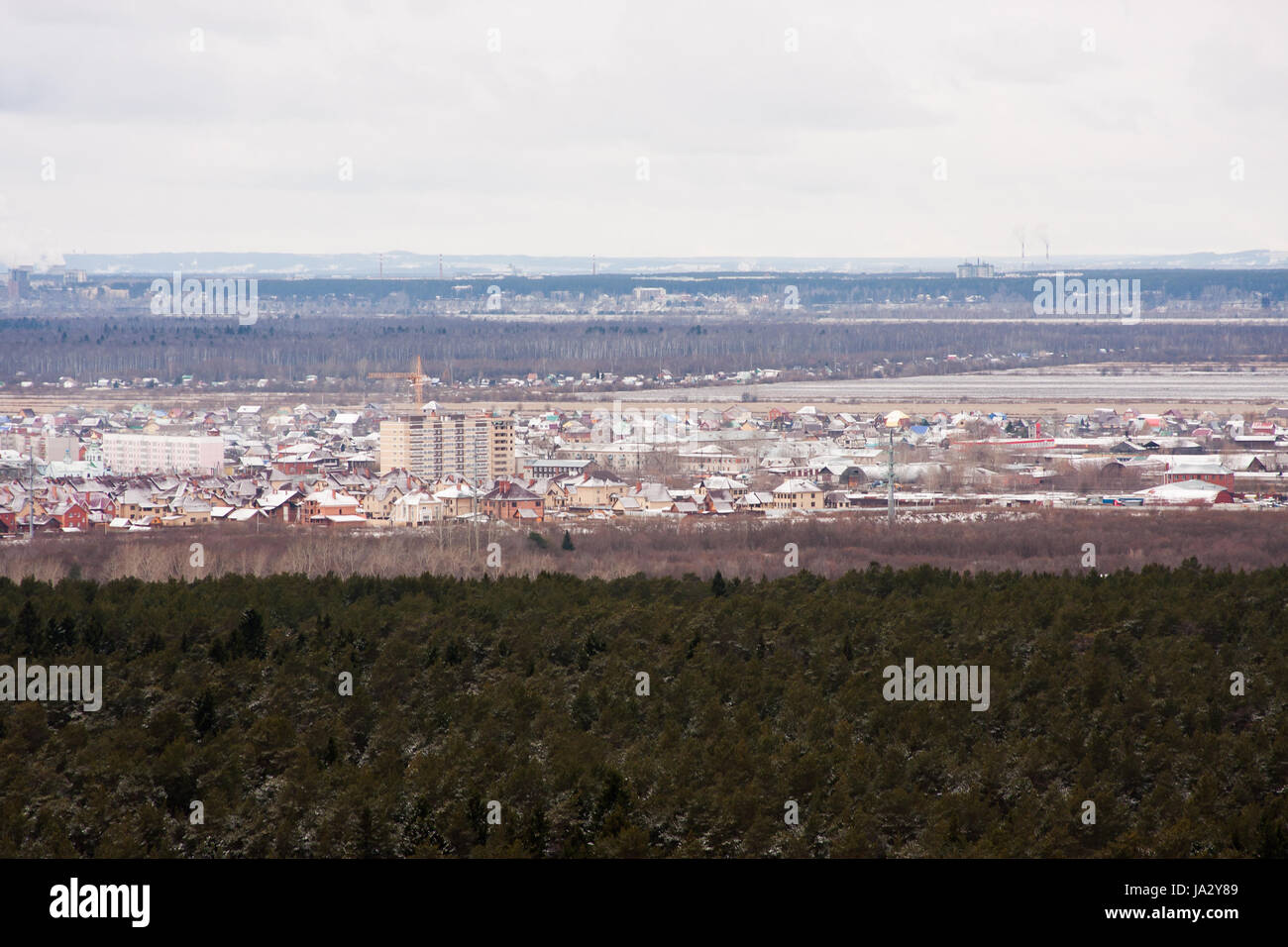 Perm, Russia, October 31.2015: the panorama of the city of Perm ...