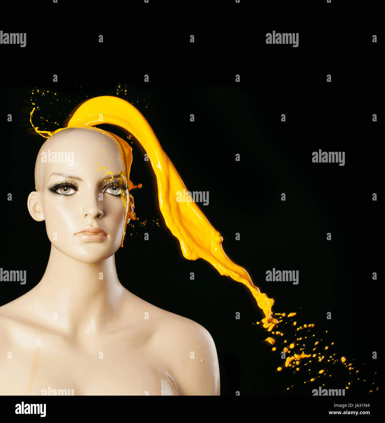 black, swarthy, jetblack, deep black, abstract, bald, colorful, colors ...